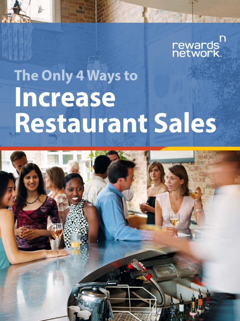The Only 4 Ways To: Increase Restaurant Sales | PDF | Menu | Direct ...