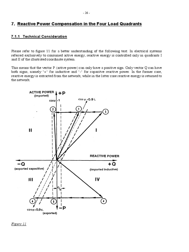 Reactive Power Compensation in The Four Load Quadrants: 7.1.1 Technical Consideration | PDF ...