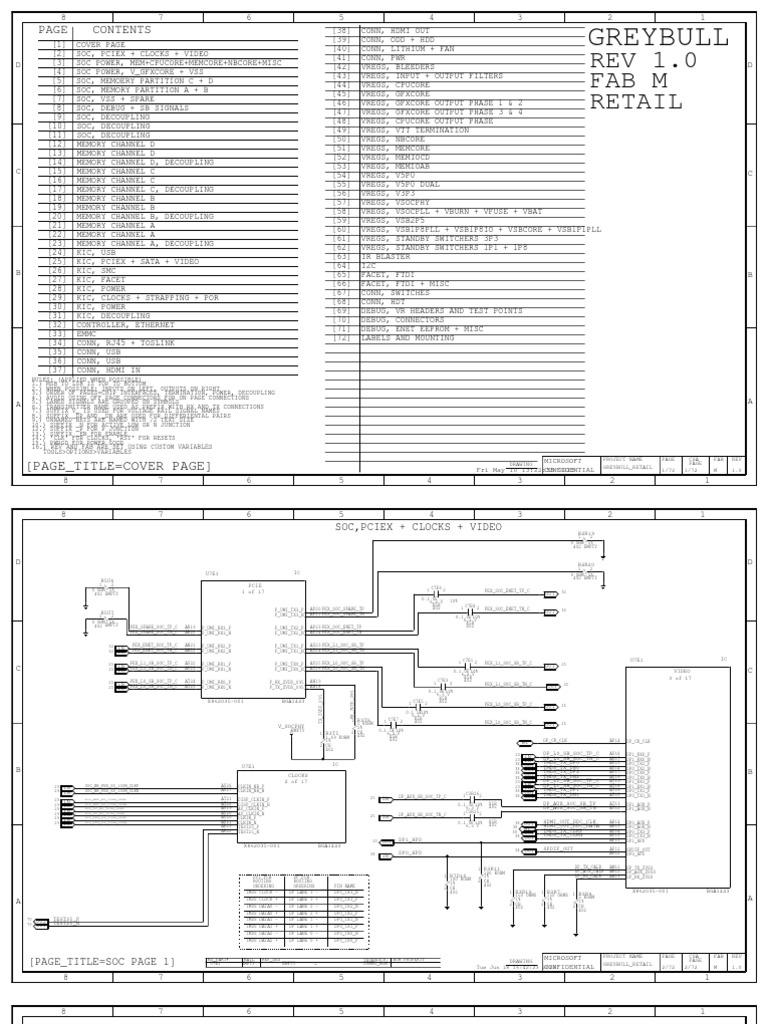 Xbox One Fat Schematic | PDF | Physical Layer Protocols | Computing
