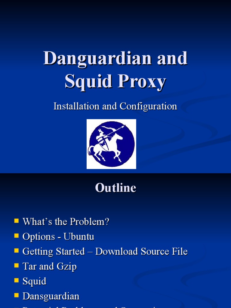 Dansguardian and Squid Setup | PDF | Proxy Server | System Software