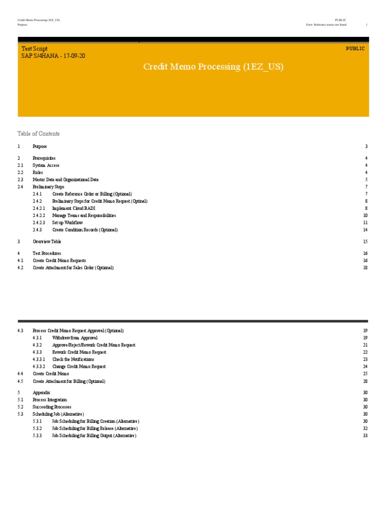 1EZ Credit Memo Processing | PDF | Business Process | Data
