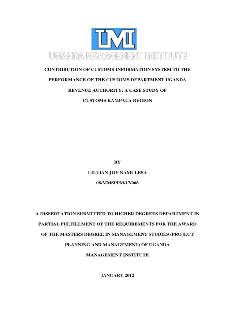 Contribution of Custom Information System To The Performance of The ...