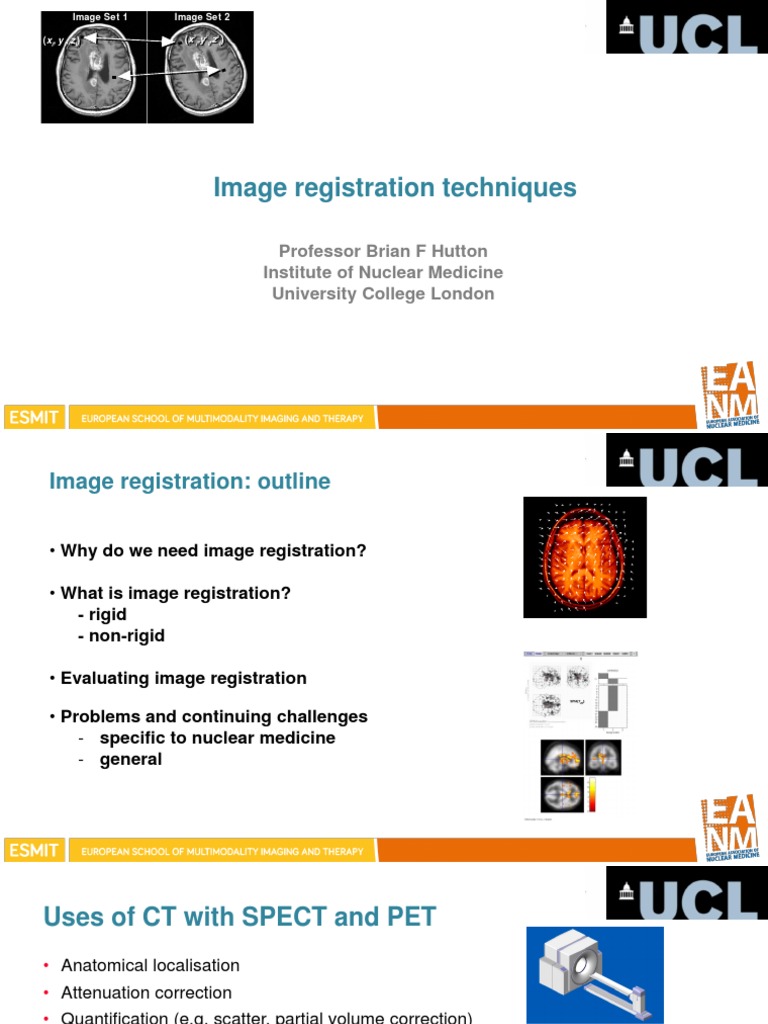 Handout Image Registration Techniques B.H. | PDF | Ct Scan | Positron ...