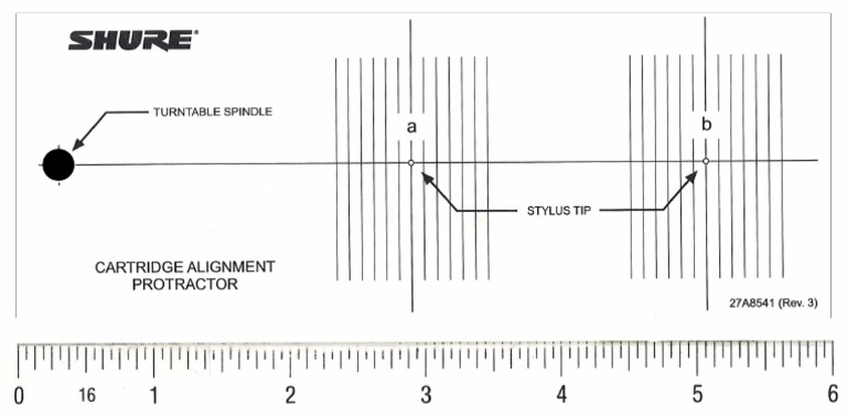 Shure - Phono-Cartridge-Alignment-Protractor | PDF