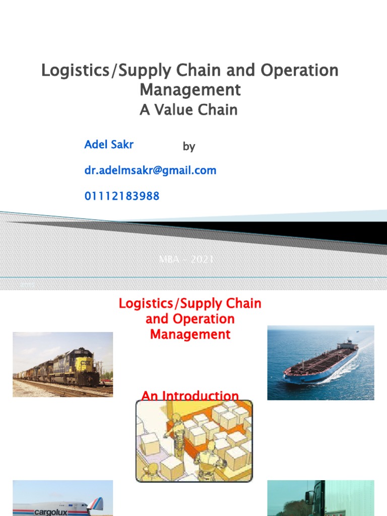 Logistics/Supply Chain and Operation Management | PDF | Supply Chain ...