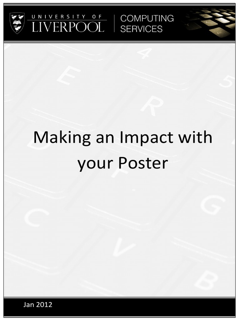 Making An Impact With Your Poster | PDF | Graphics | Image Resolution