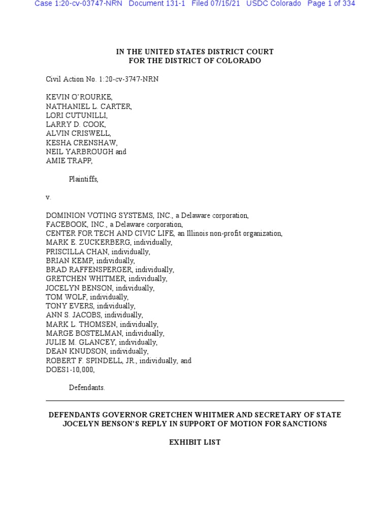 Gov Uscourts Cod 203235 131 1 | PDF | Brief (Law) | Pleading