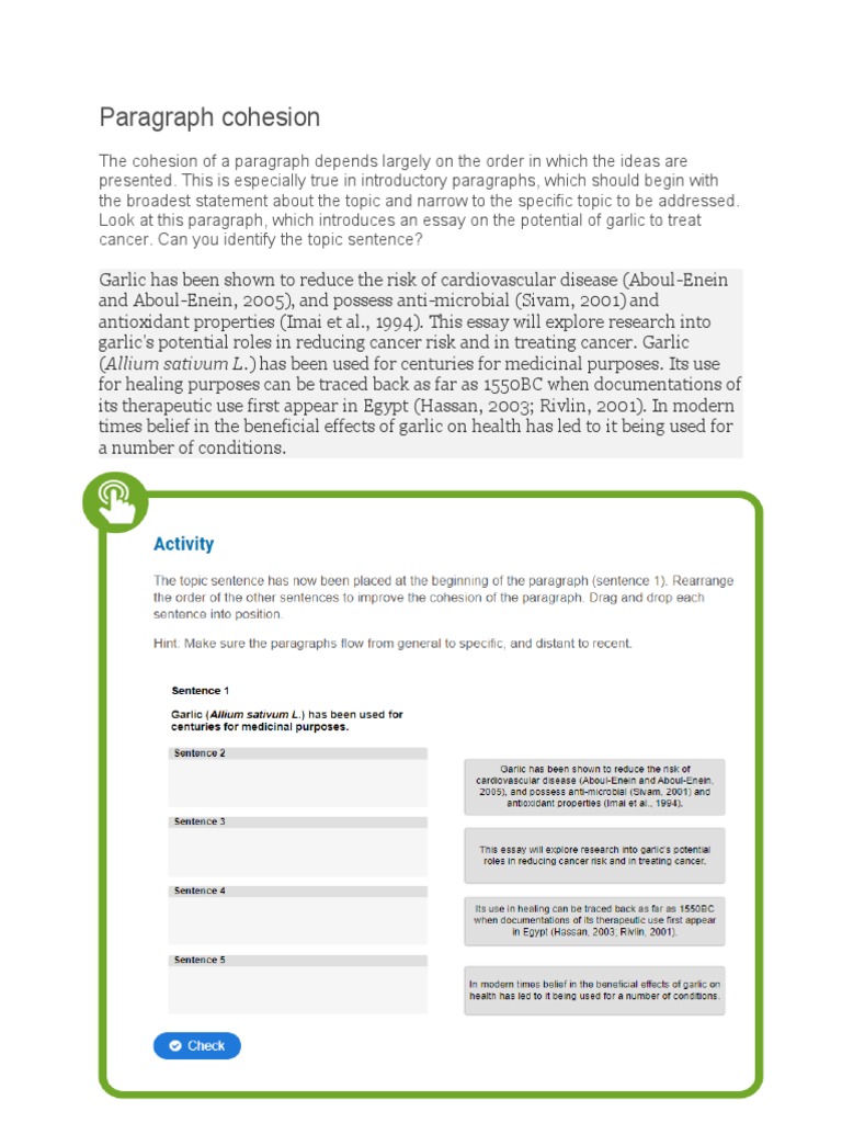 Paragraph Cohesion | PDF | Climate Change | Greenhouse Effect