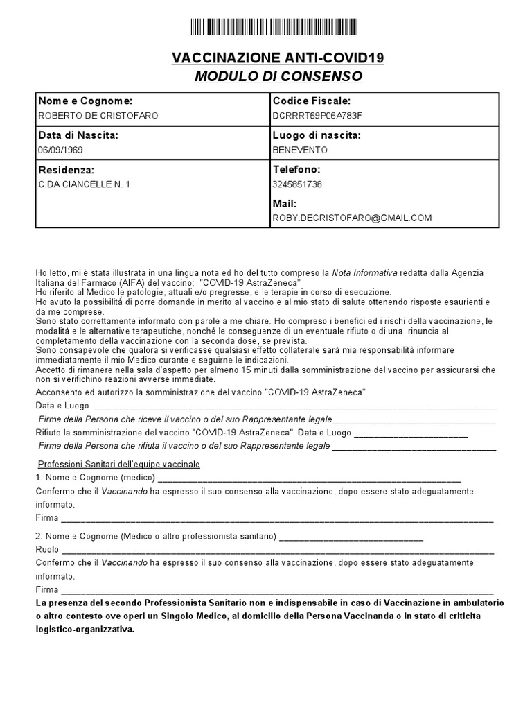 Modulo Consenso | PDF