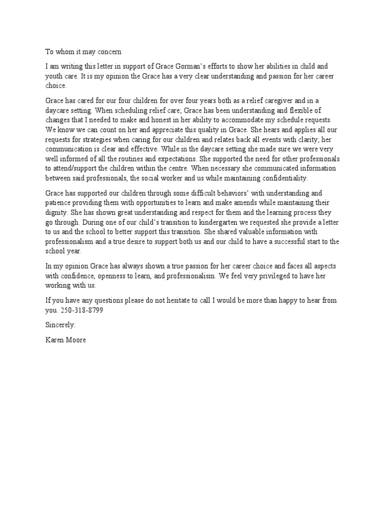 Grace Letter | PDF | Wellness | Career & Growth