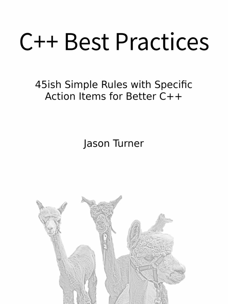 Cpp Best Practices Pdf C Software Development