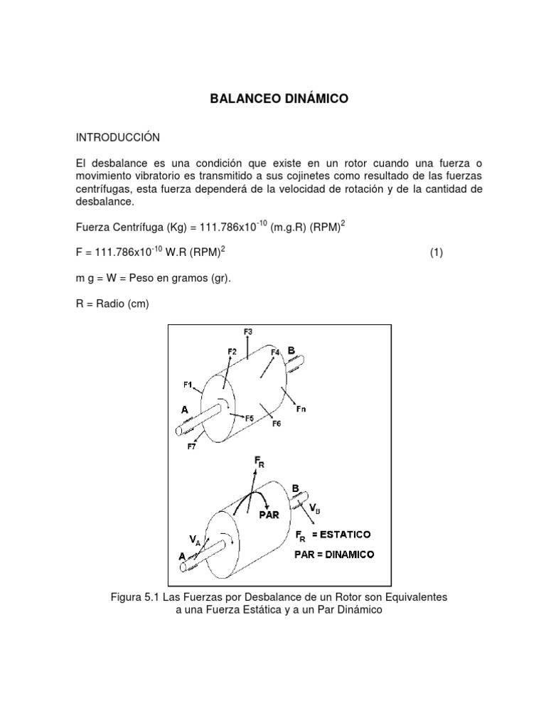 5 Balanceo Dinamico | PDF | Vector Euclidiano | Fuerza