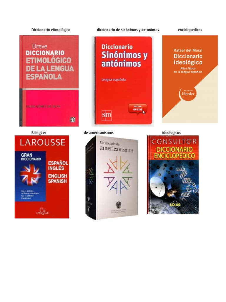 Tipos de Diccionarios | PDF