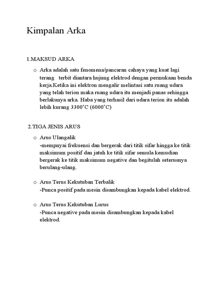 Kimpalan Arka | PDF