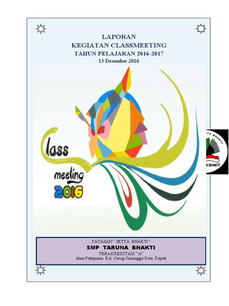 Cover LAPORAN Class Meeting | PDF