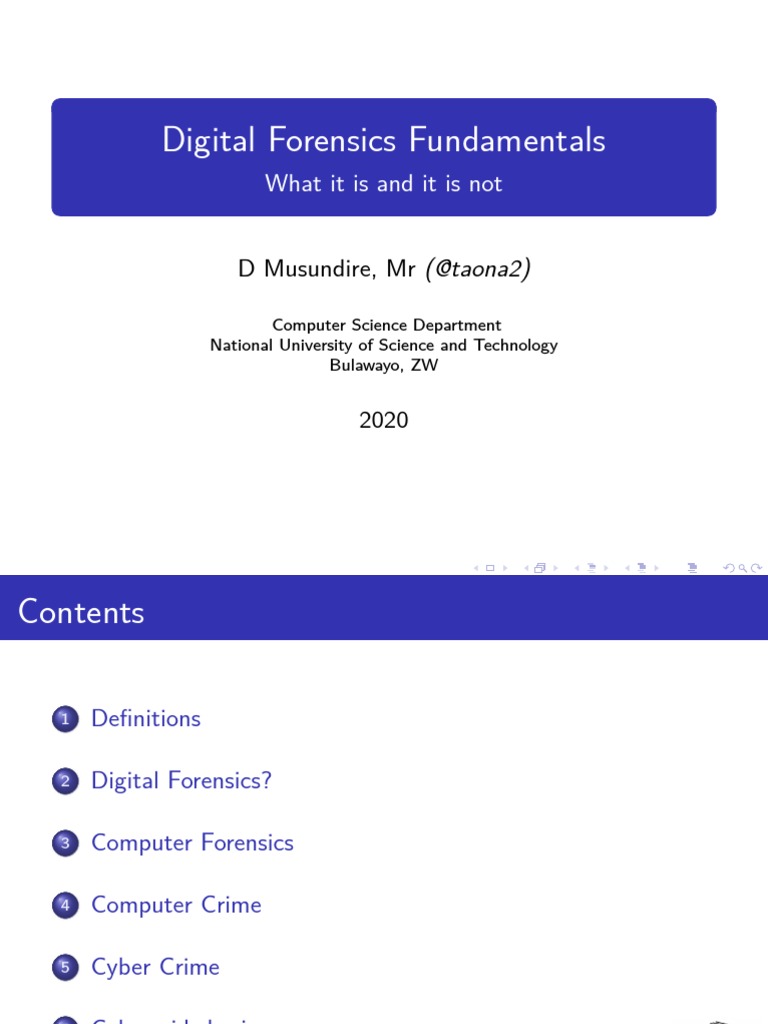 Digital Forensics Fundamentals Explained | PDF | Computer Forensics | Digital Forensics