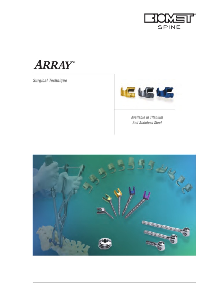 Surgical Technique: Available in Titanium and Stainless Steel | PDF ...