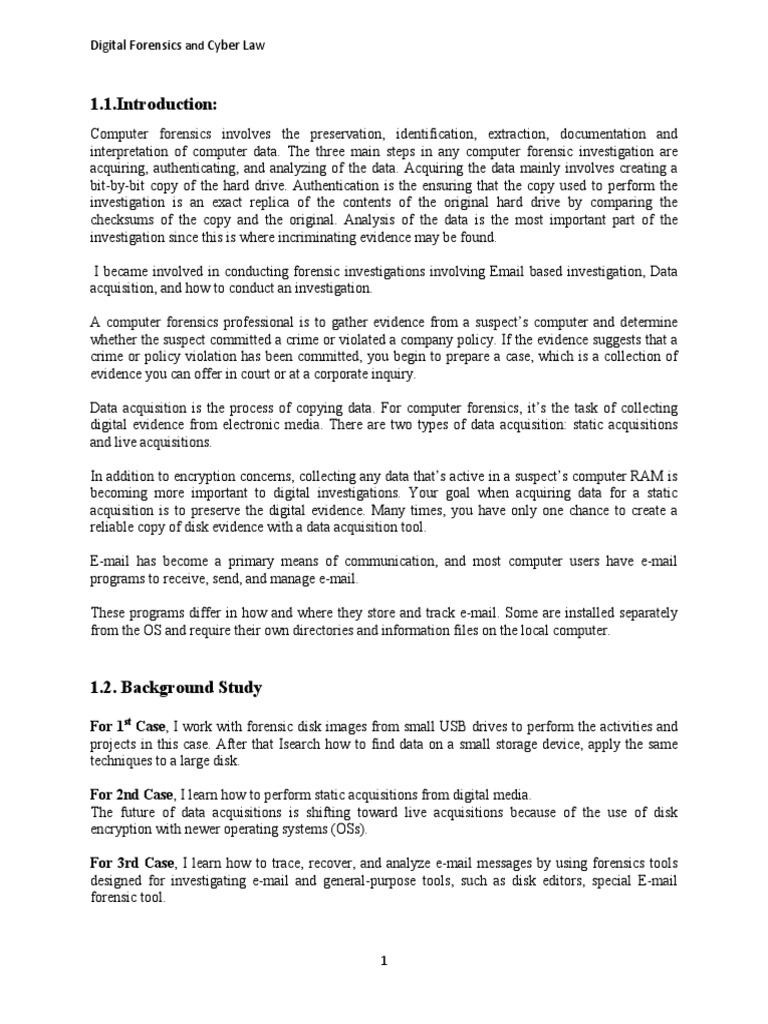 Digital Forensics Case Project Solution | PDF | Computer Forensics | Digital Forensics