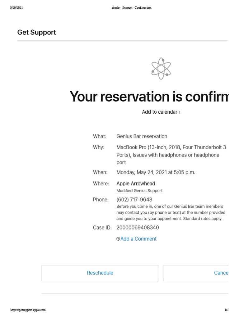 Apple - Support - Confirmation | PDF | Apple Inc. | Macintosh