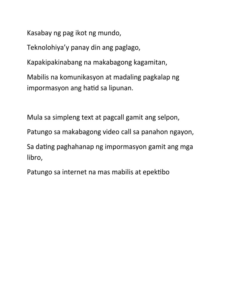 Kasabay NG Pag Ikot NG Mundo | PDF