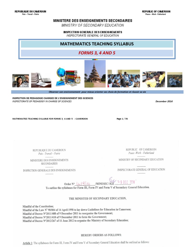 Math Syllabus F3-F5 | PDF | Critical Thinking | Learning