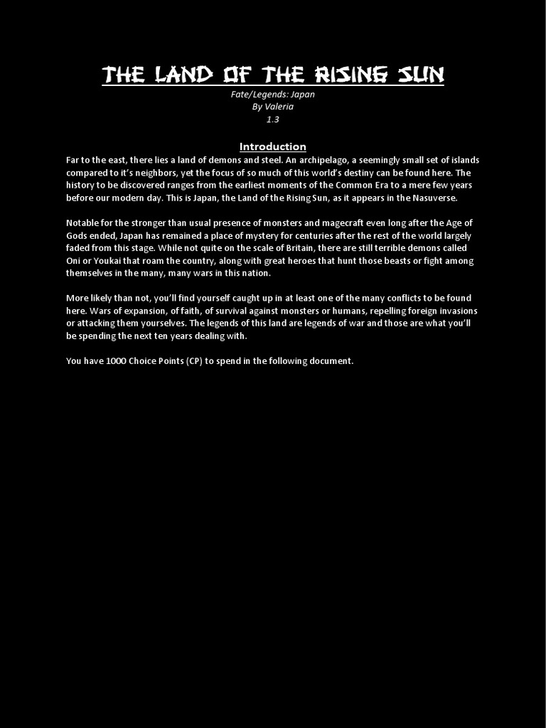 The Land of The Rising Sun | PDF | Divinity | Samurai