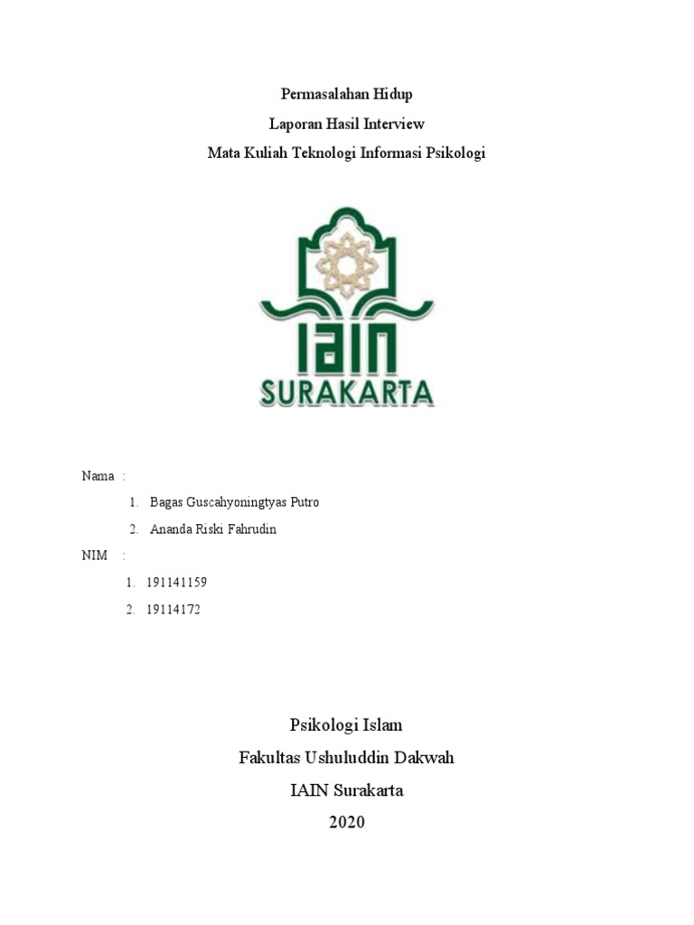 Laporan Hasil Interview | PDF