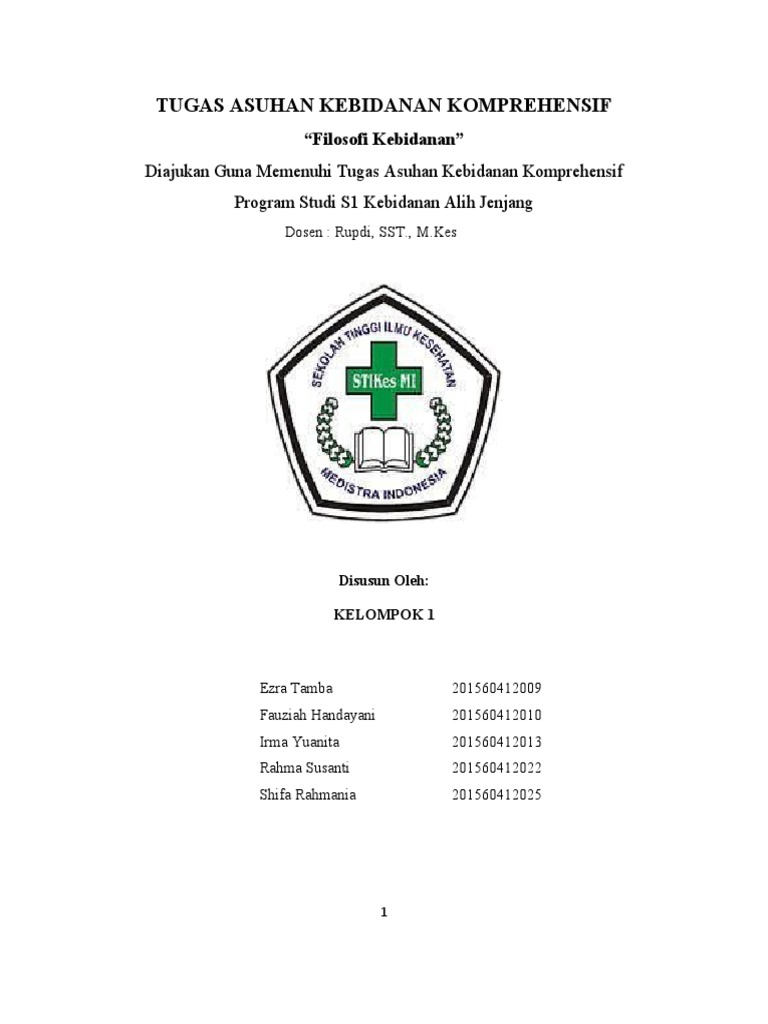 Filosofi Kebidanan Kel. 1 | PDF | Kesehatan Holistik