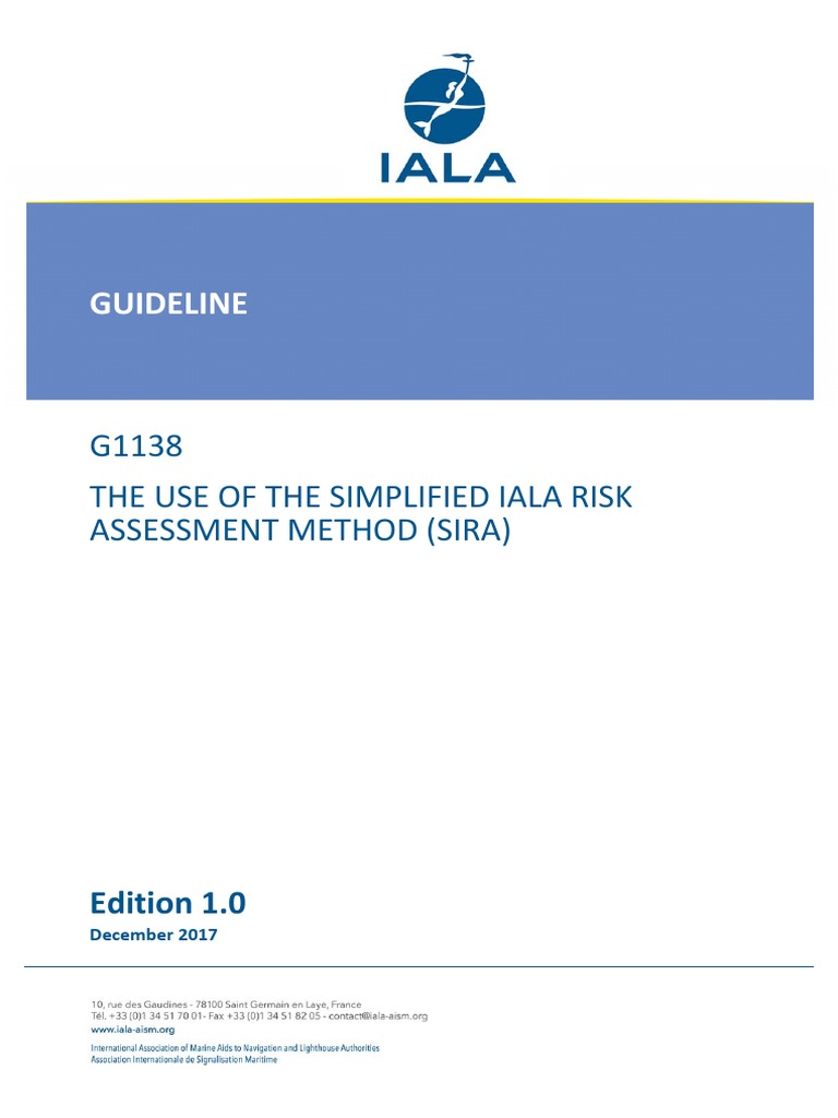 IALA Guideline G1138 - Use of The Simplified IALA Risk Assessment ...