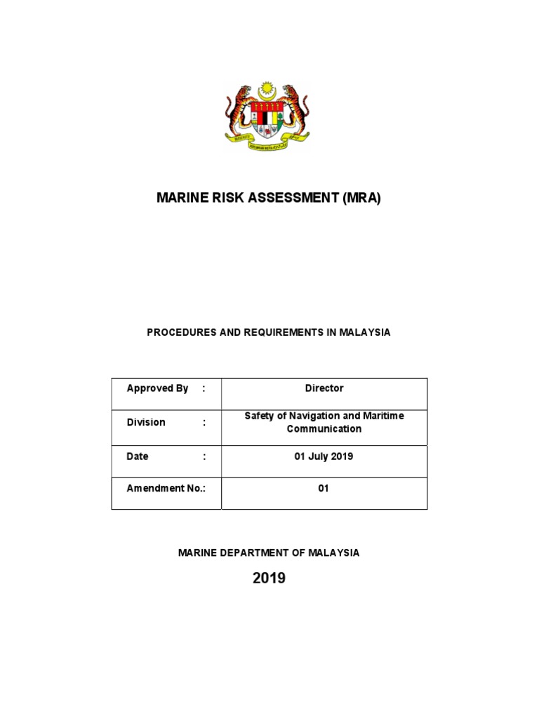 Marine Risk Assessment - Procedure-Requirement in Malaysia | Download ...