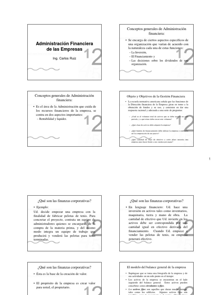 Introduccion Admon Financiera | PDF | Compartir (Finanzas) | Corporaciones