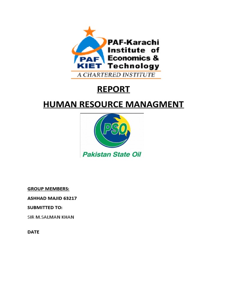 HRM Pso Report | PDF | Business Ethics | Brand