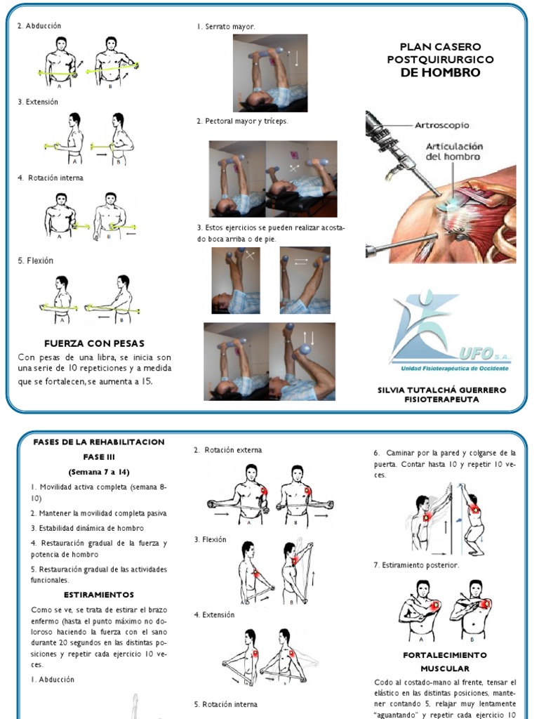 Plan Casero Pop Hombro Fase Iii | PDF | Hombro | Codo