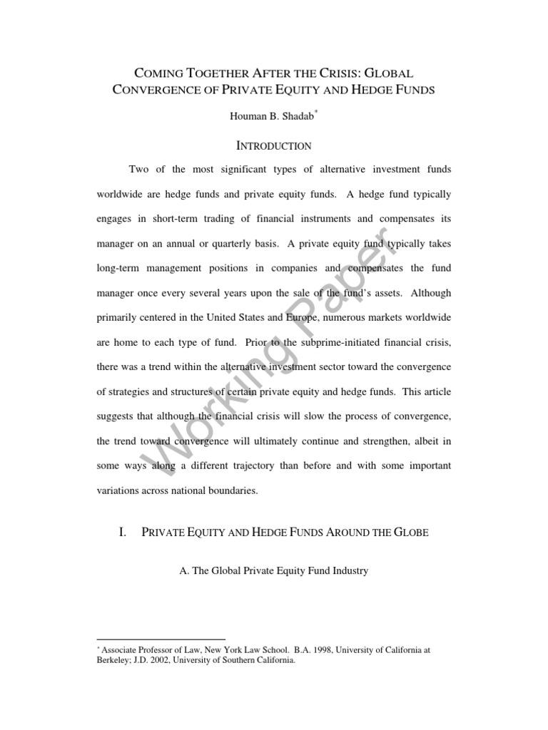 Global Fund Strategy Convergence | PDF | Private Equity | Hedge Fund