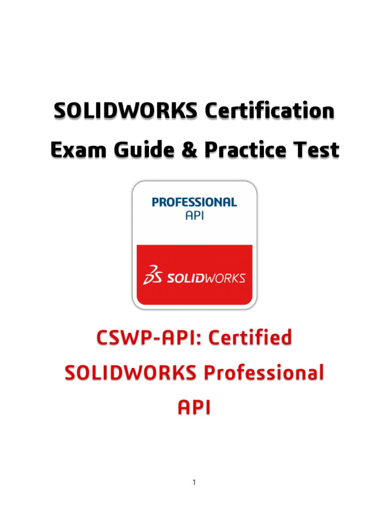 SOLIDWORKS Certification Exam Guide & Practice Test | PDF ...