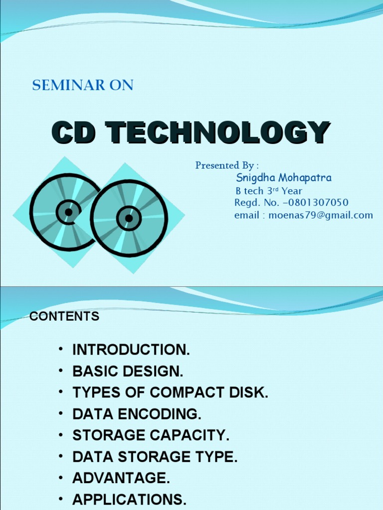 CD Technology | PDF | Compact Disc | Cd Rom