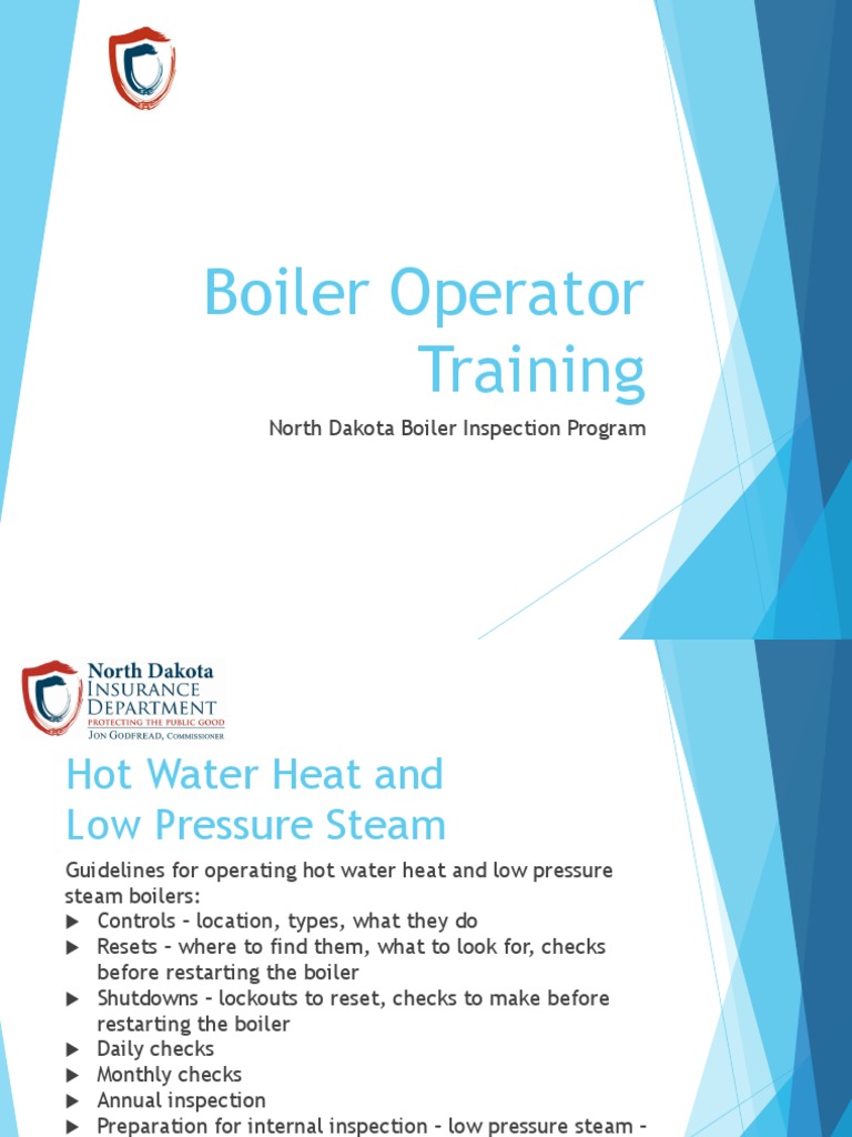 Boiler Operator Training PP Presentation | PDF | Boiler | Water Heating
