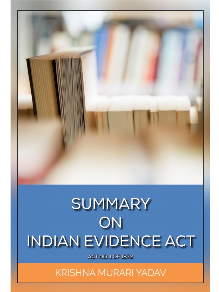 Summary of Indian Evidence Act | PDF | Tribunal | Supreme Court Of India