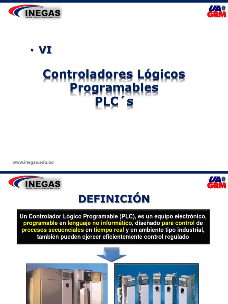 Controladores Lógicos Programables PLC S | PDF | Controlador lógico ...