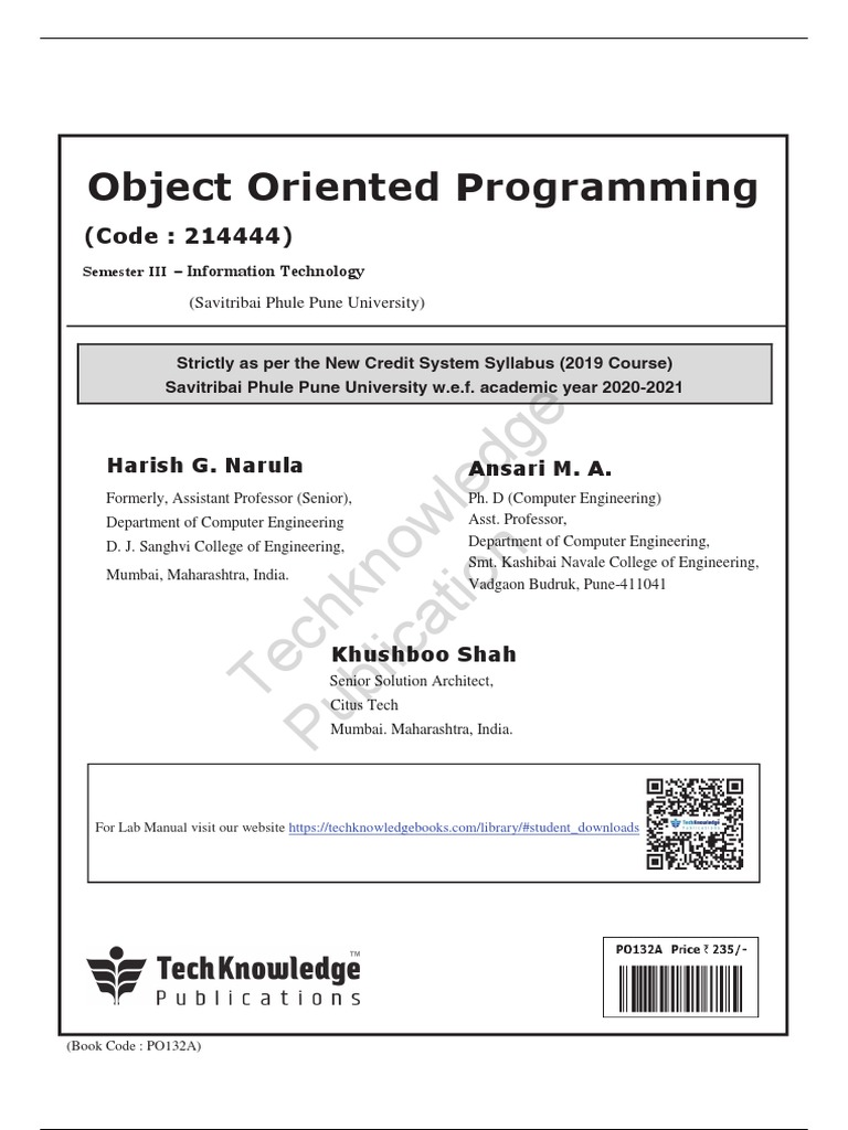 Oop By Anonymous Pdf Method Computer Programming Constructor Object Oriented Programming 