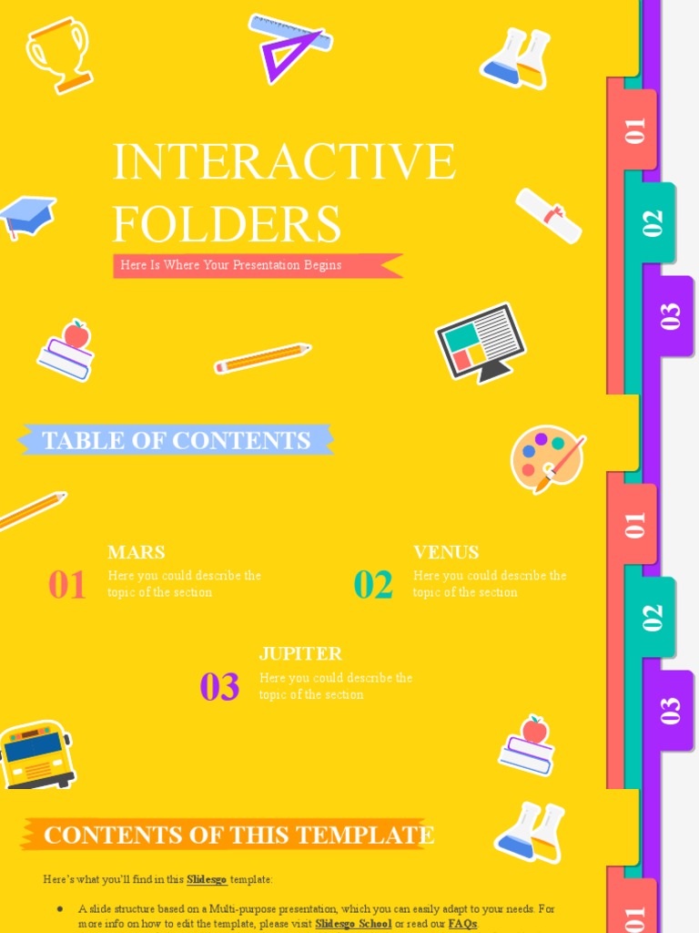 Interactive Folders by Slidesgo | PDF | Planets | Solar System