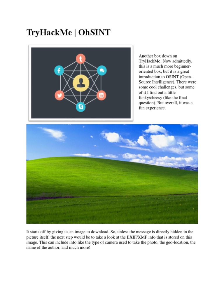 Do TryHackMe OSINT | PDF | Computer Science | Cyberspace