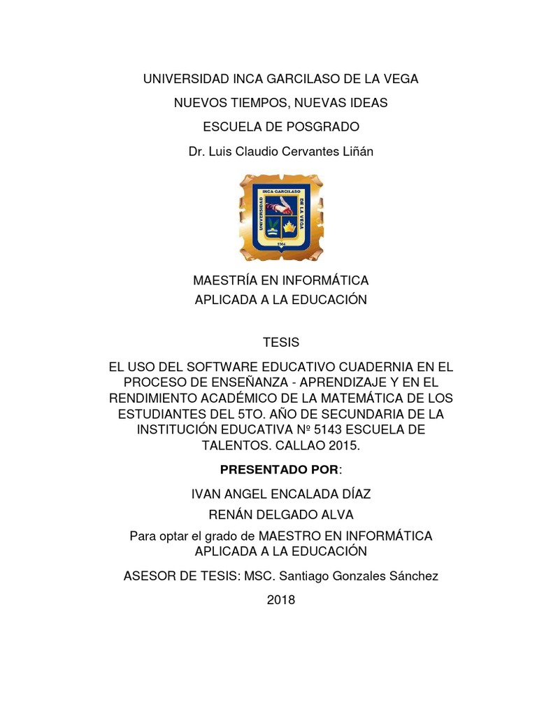 Tesis Maest Infor - Aplic.educa Ivan Angel Encalada Díaz & Renán ... Tesis Maest Infor - Aplic.educa Ivan Angel Encalada Díaz & Renán ...
