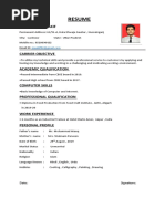 Sunil Resume 1 | PDF