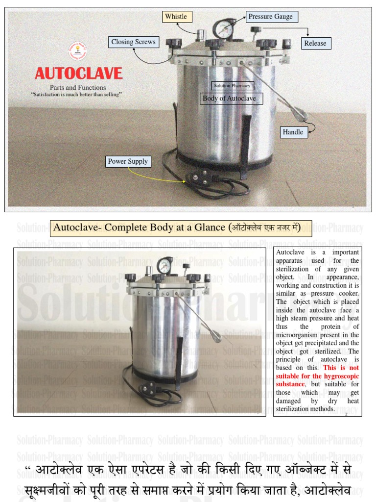 Parts Of Autoclave