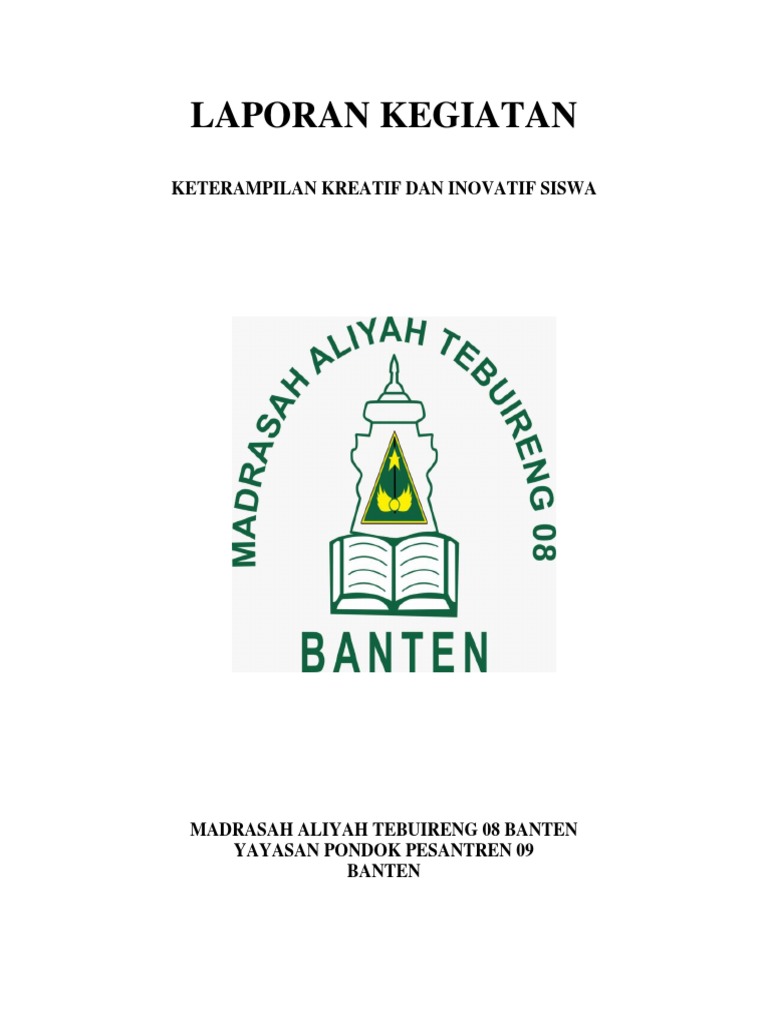 Laporan Kegiatan Program Kreatif Dan Inovatif | PDF | Karier ...
