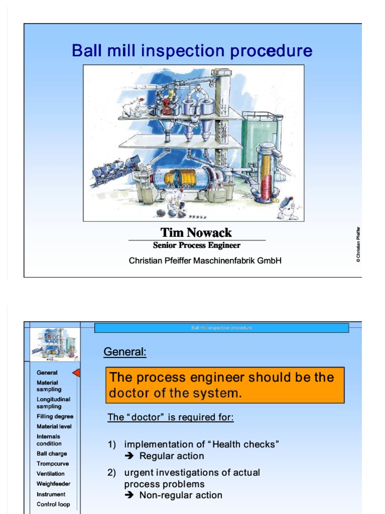Ball Mill Inspection Procedure | PDF | Metrology | Nature