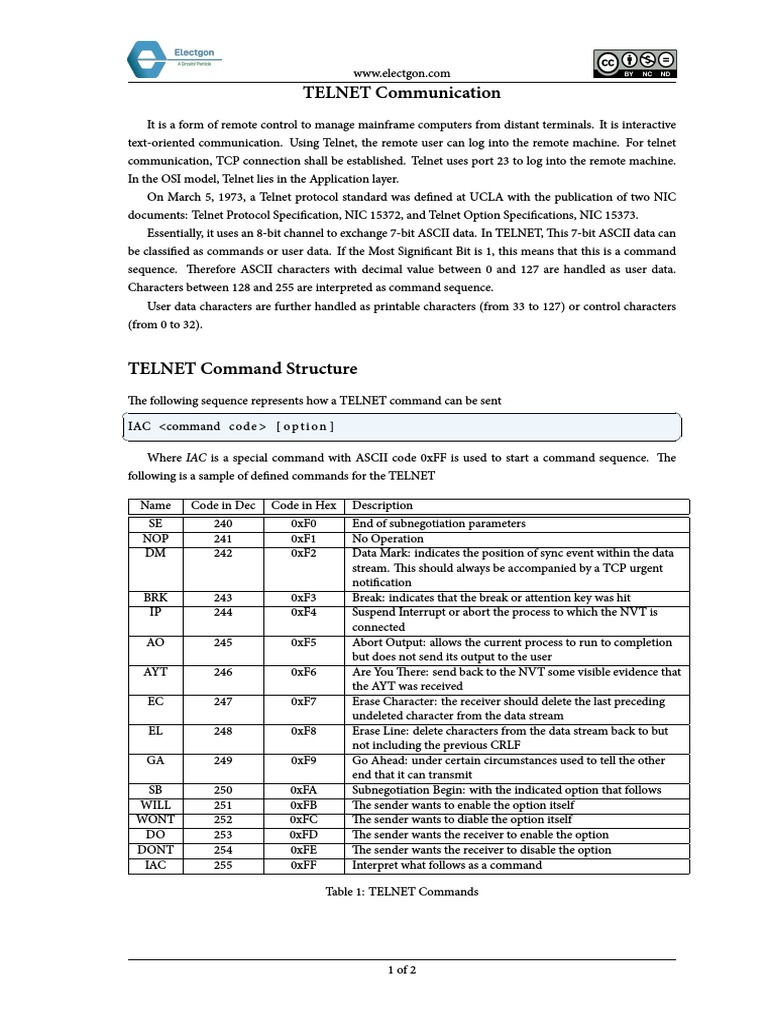 Telnet | PDF | Ascii | Osi Model