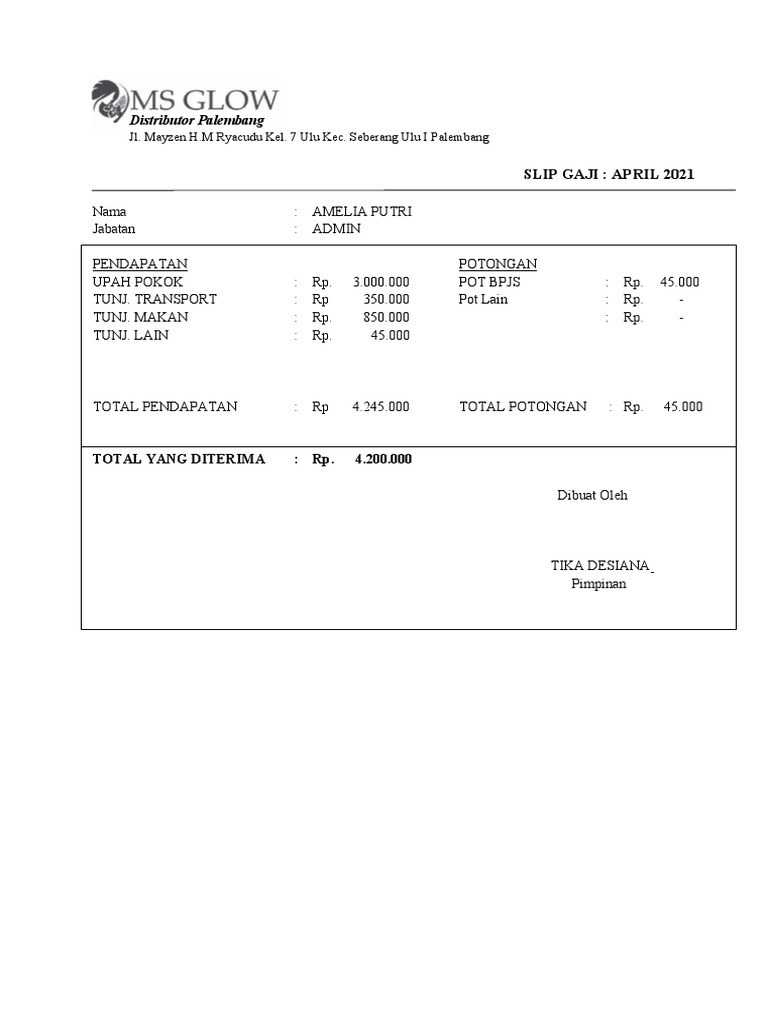 MS Glow (Dian) Besok | PDF