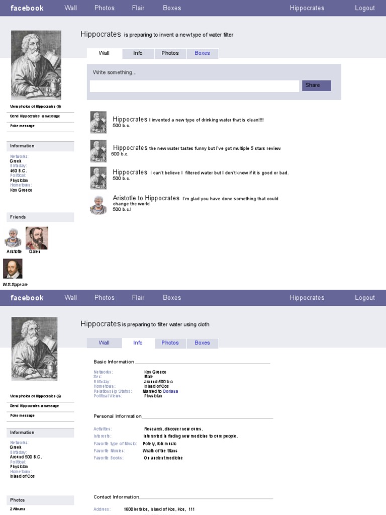 (Template) Facebook Sample Page - JFK | PDF | Facebook | Wellness